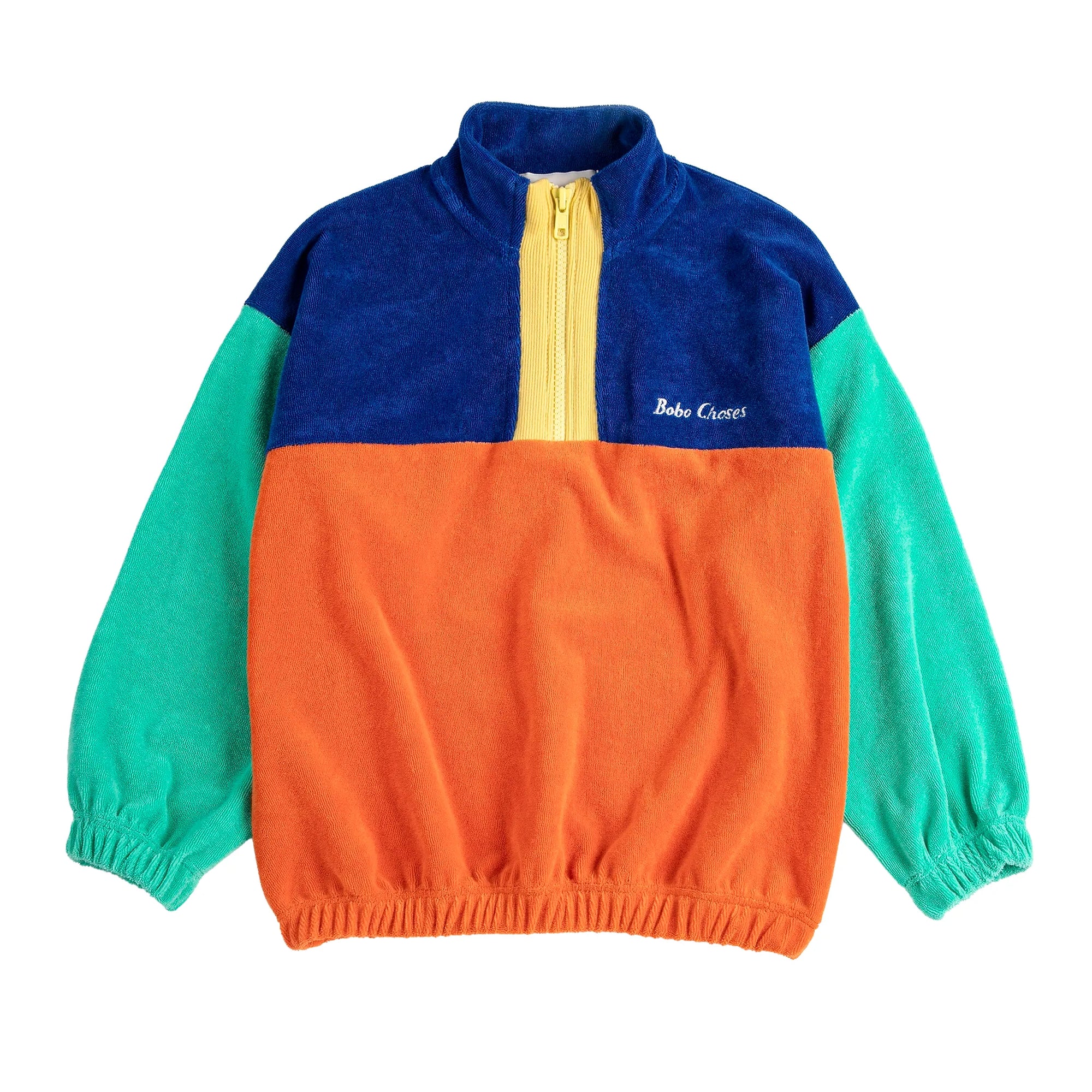 Bobo Choses Color Block Zipped Sweatshirt - Buckets and Spades