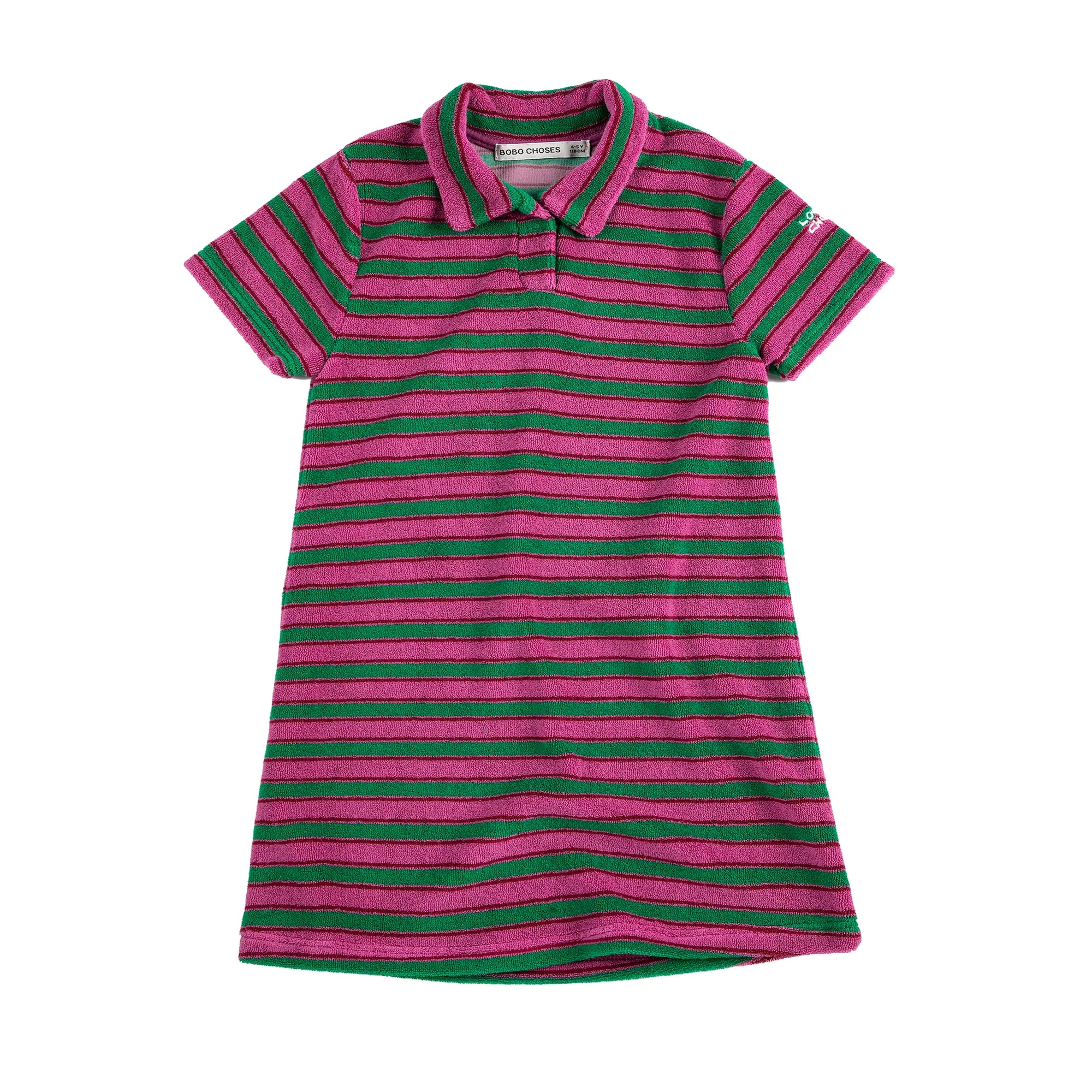 Striped Terry Cloth Polo Dress - Buckets and Spades