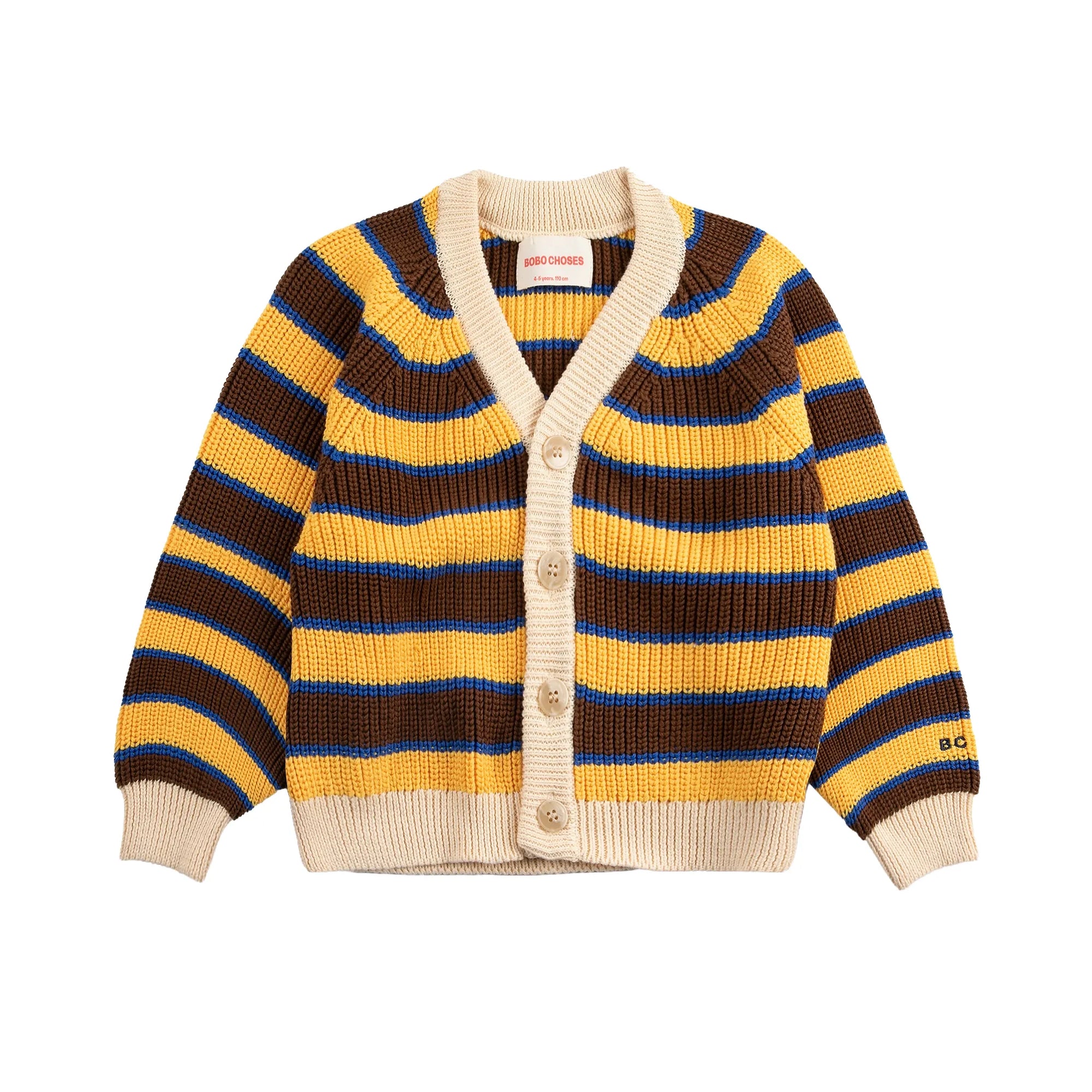 BC Striped Cardigan - Yellow - Buckets and Spades