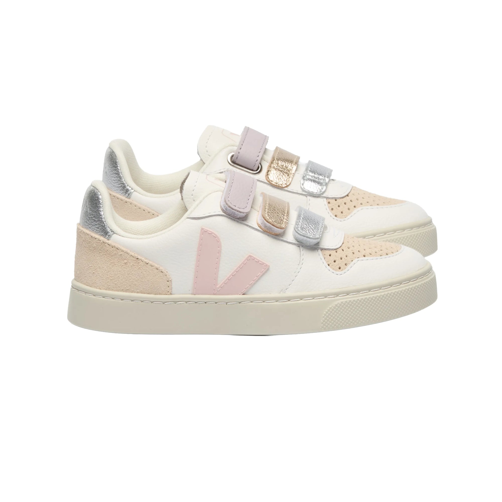 Small V-10 Leather White Petale - Buckets and Spades