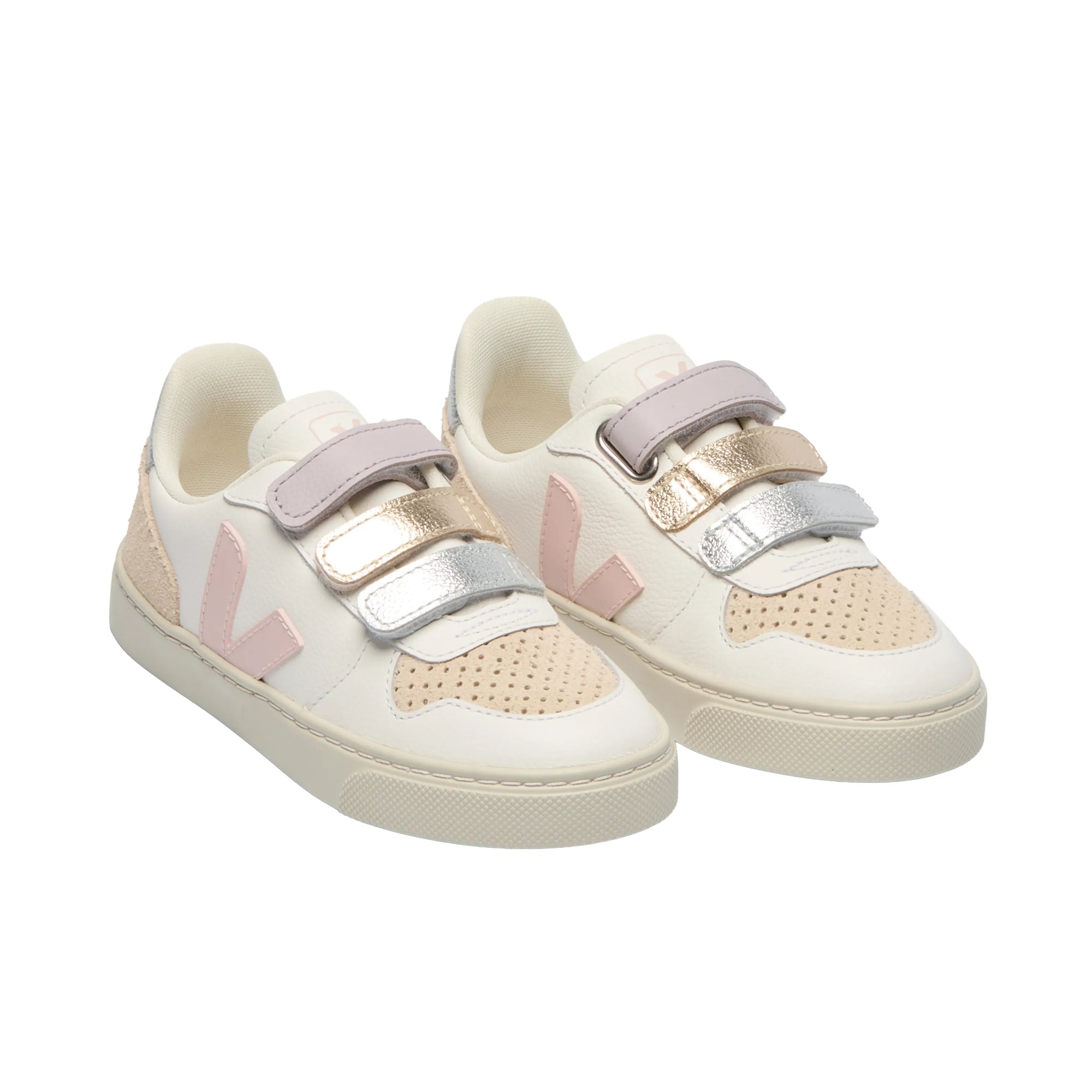 Small V-10 Leather White Petale - Buckets and Spades