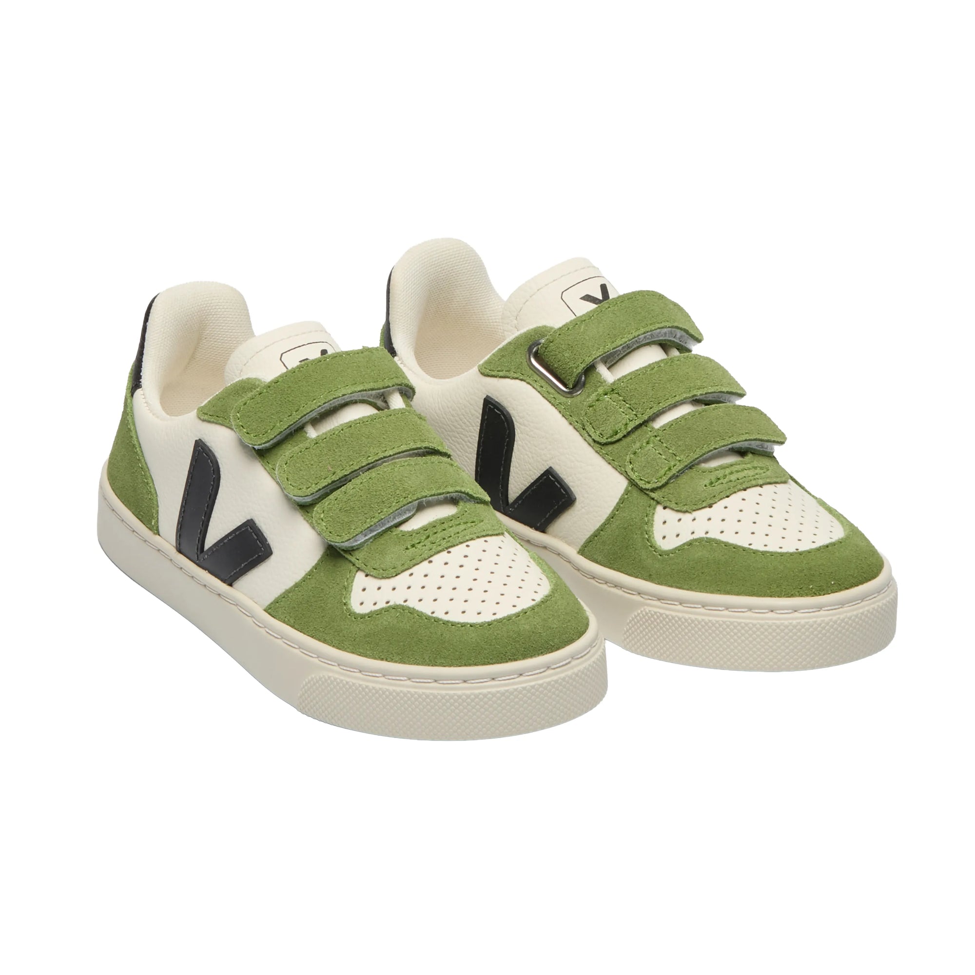 Small V-10 Leather Pure Black Kiwi - Buckets and Spades